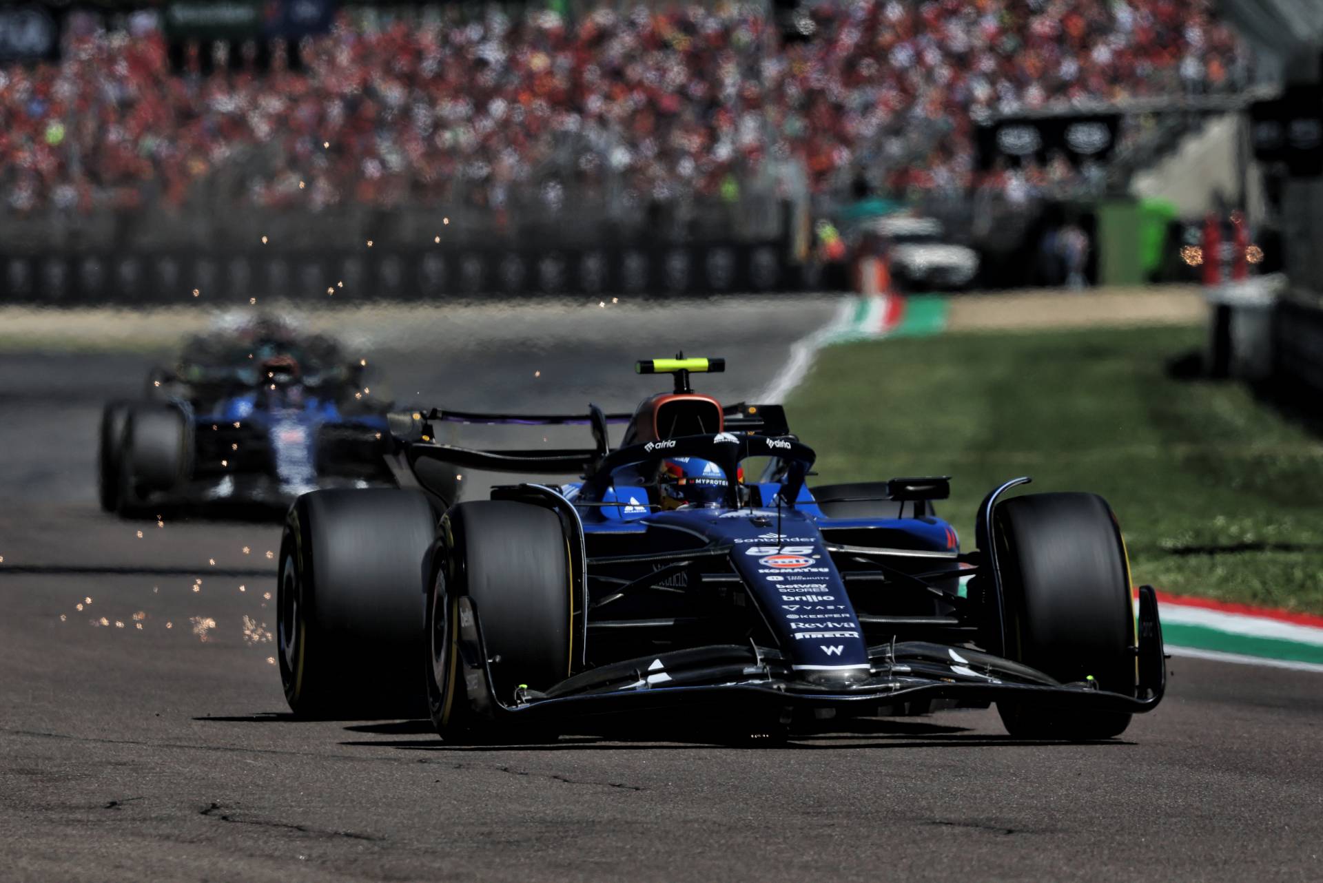 Carlos Sainz, eighth in an Emilia Romagna GP marked by the race strategy