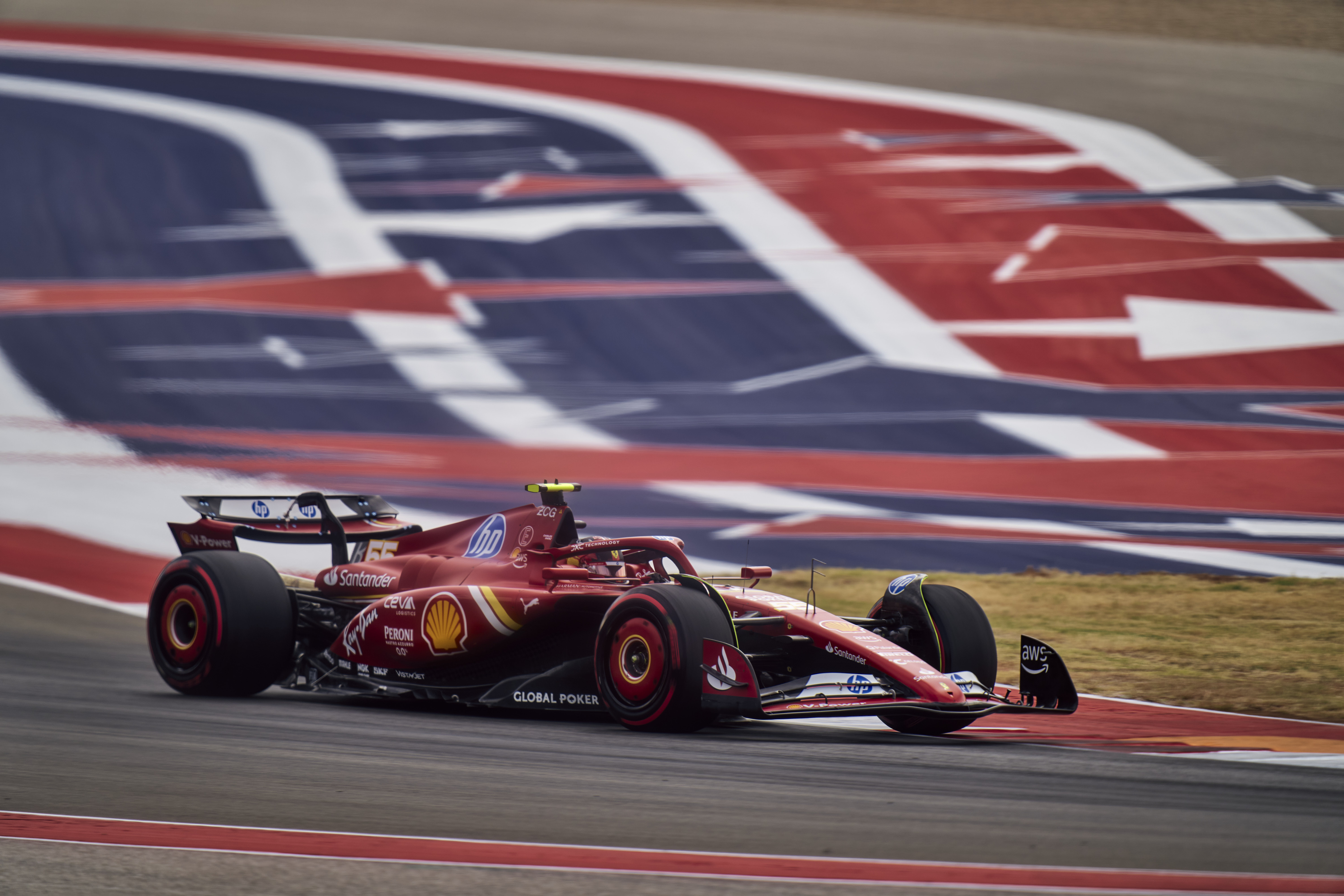 Carlos Sainz leads an all-Ferrari second row at COTA | 2024 F1 USA GP ...